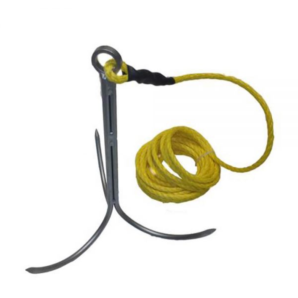 PUMA 3 Prong Grappling Hook with 7.6M of Poly Rope - SECA